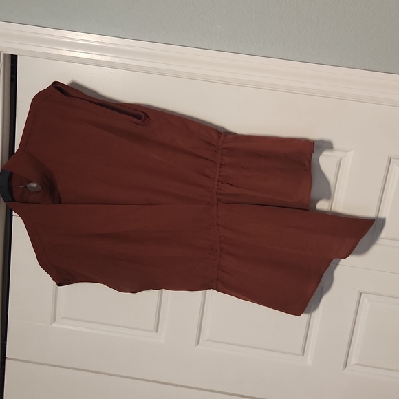 Worthington | Tops | Asymmetrical Copper Blouse | Poshmark